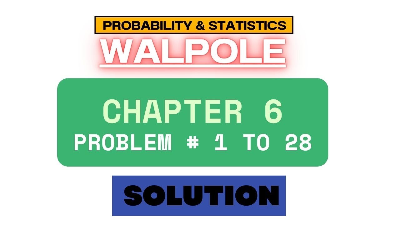Chapter 6: Solution | Normal Distribution Problems | Binomial Approximation | Probability Walpole