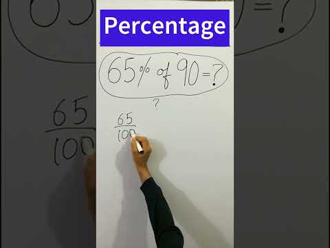 65% ka 90 kitana hoga|| pratishat nikalana shikhe||pratishat kaise nikale||percentage kaise nikale