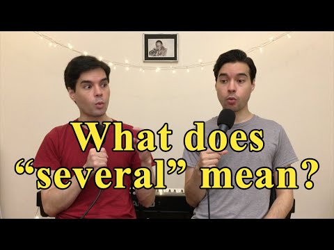 What does "several" mean?