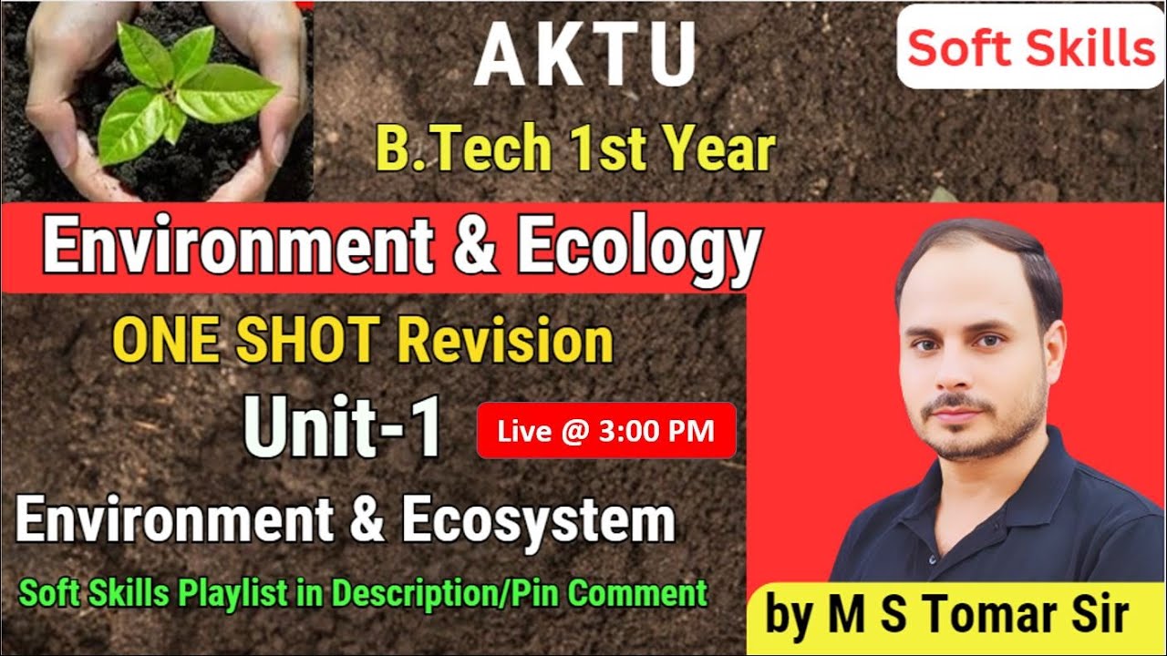 Comprehensive Revision of Environmental Science and Ecology: Unit 1 ...