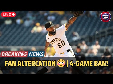 Dennis Santana Suspended 4 Games After Bullpen Altercation With Fan । USA TODAY NEWS