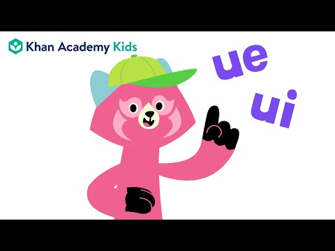 Words with -ue and -ui | Vowel Teams | Learn to Read with Khan Academy Kids