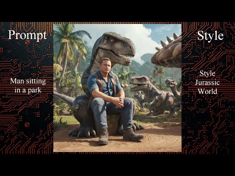 Movie Examples of AI Images generated using text styles.