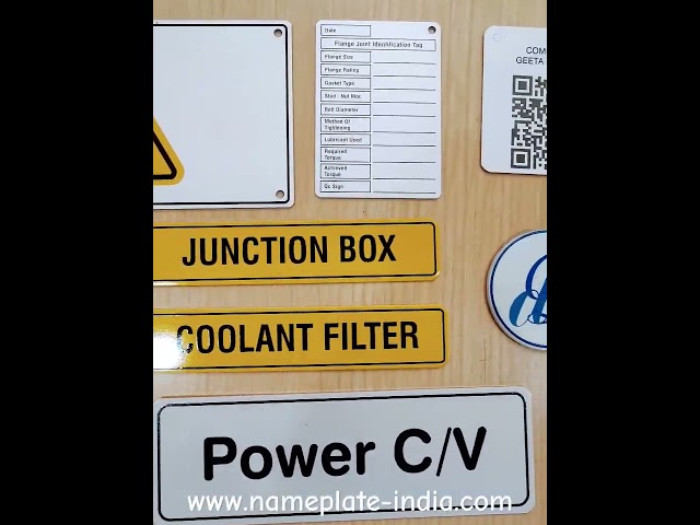 customized ANODISED INDUSTRIAL NAME PLATE - Customized Stainless Steel ...