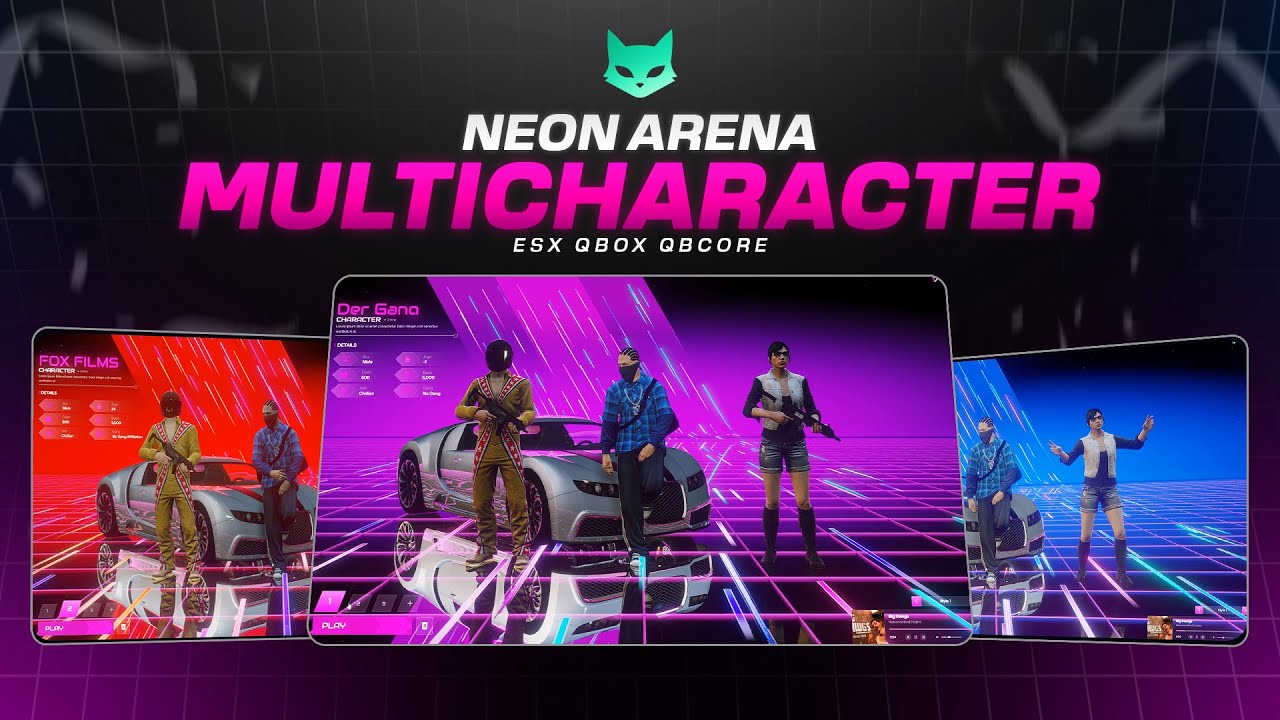 AshRigs FiveM Multi-Character | Full System Showcase