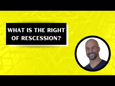 What is the Right of Rescission?