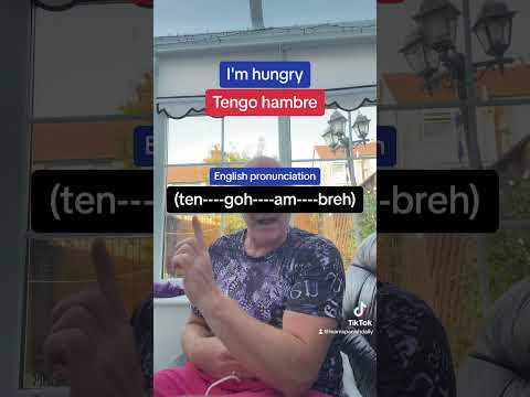 Learn Spanish - #shorts - I'M HUNGRY in Spanish - #Youtubeshorts - Spanish Lessons