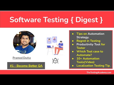 Automation Strategy , Localization testing, Regret in Software Testing, Productivity Tools #1