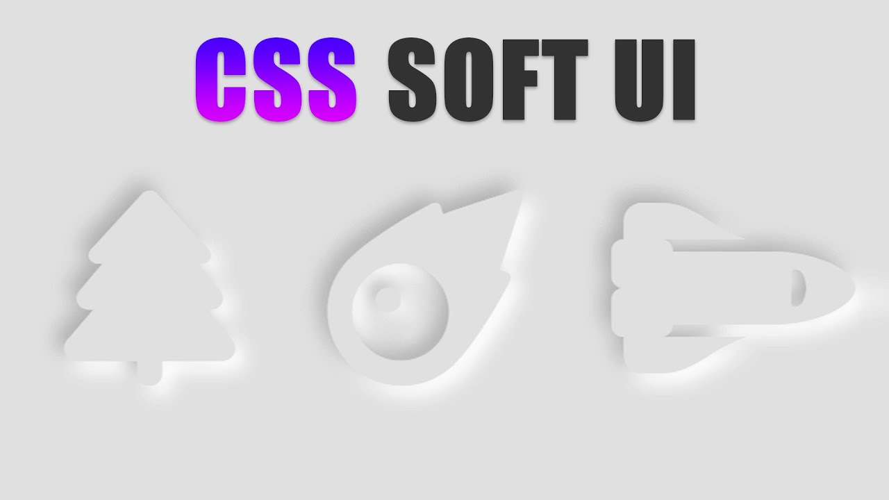 Neumorphism Icons in CSS