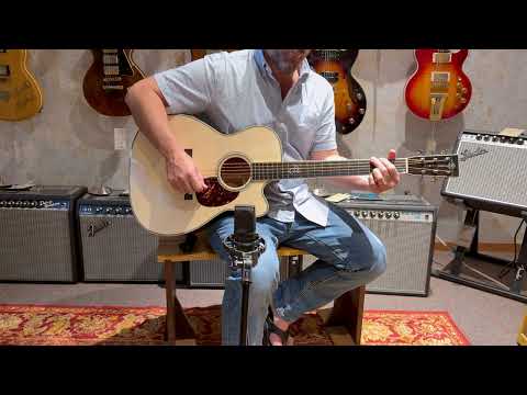 Santa Cruz OM Cutaway Adirondack Spruce & Flamed Mahogany | Reverb