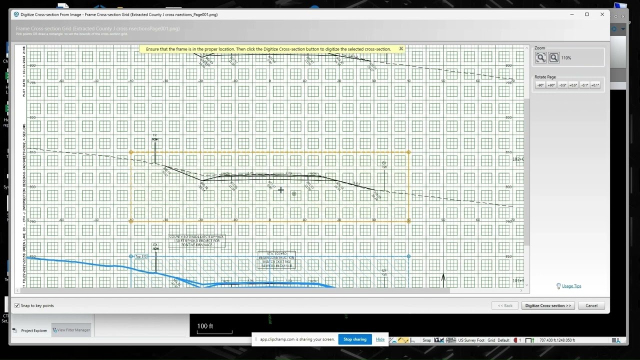 How to Digitize cross sections from PDF -Trimble Business Center Tips and Tricks from SITECH South