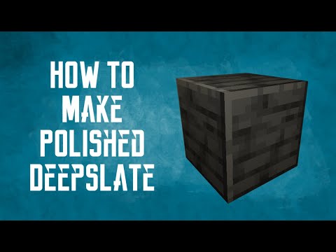 How to Make Polished Deepslate! MINECRAFT 1.17.1