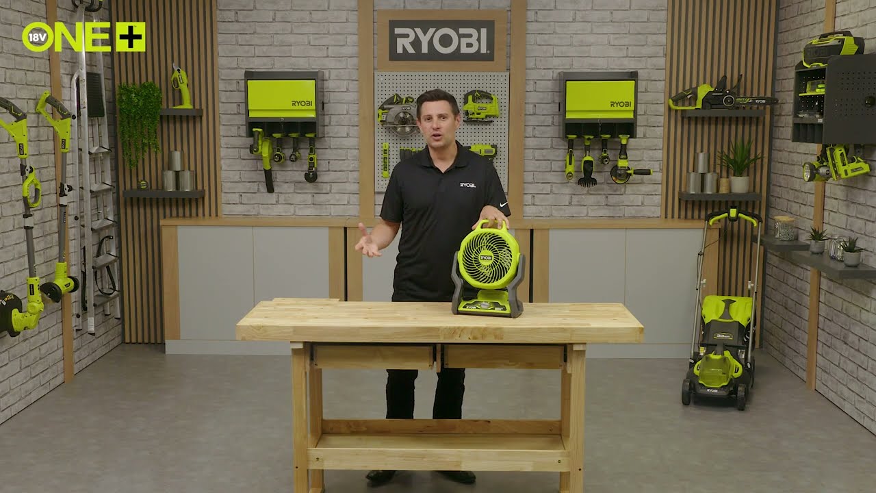 Ryobi ONE+ WHISPER Fan Kit (1 x 2.0Ah) 18V RF18-120