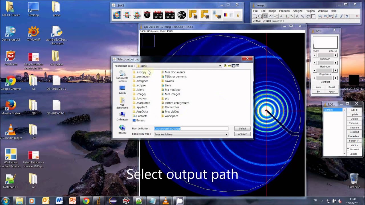 imageJ for SAXS part5