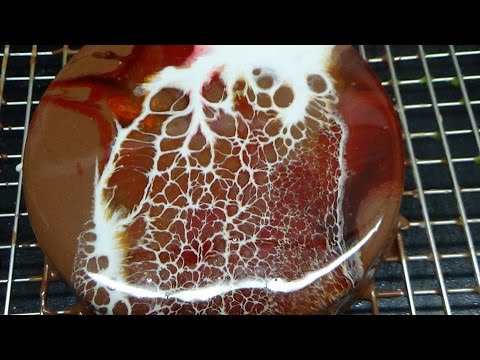 Beatiful Mirror Glaze cake / spider web +Recipe