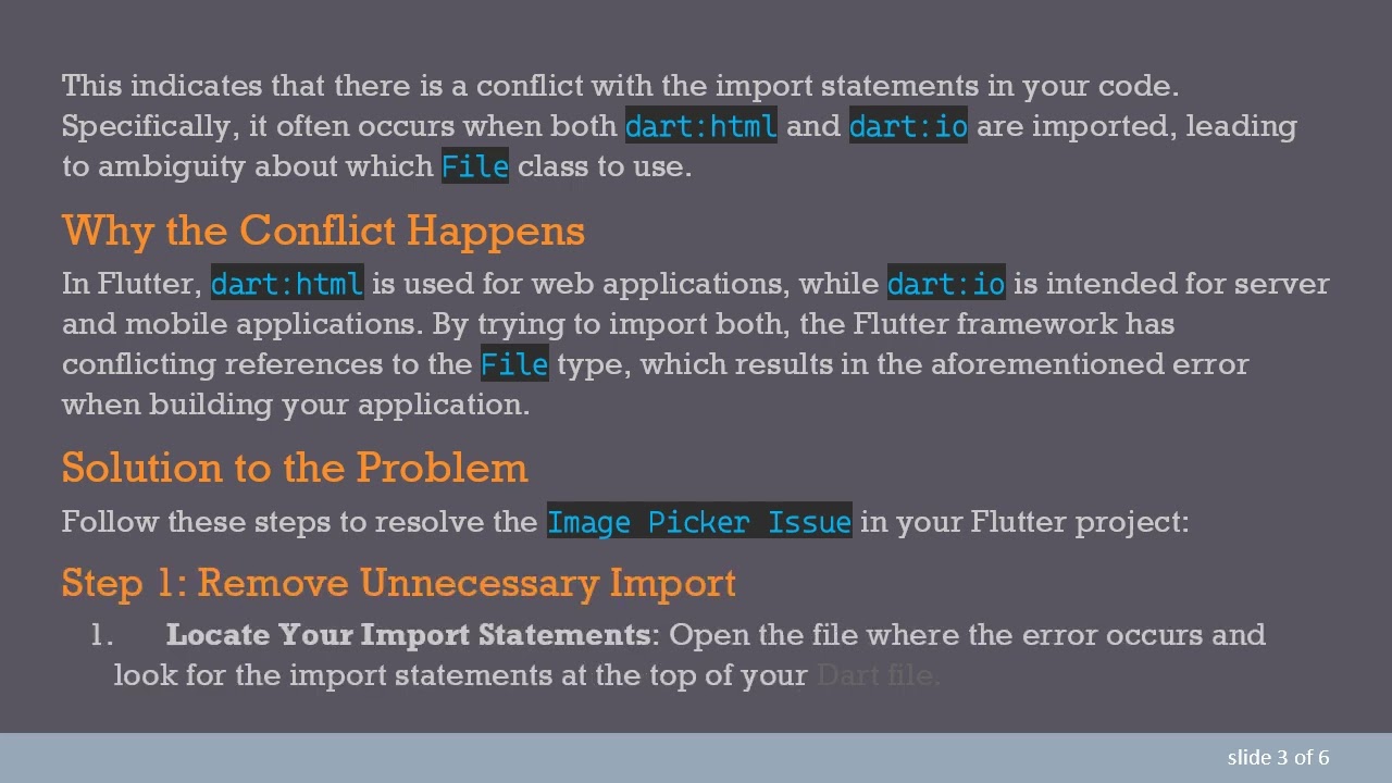 Resolving the Image Picker Issue in Flutter