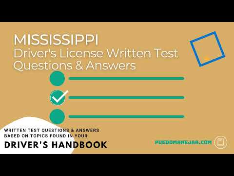 Mississippi DPS Written Test Questions & Answers for Real the MS Driver's License Exam