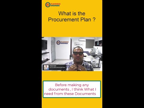 Procurement Plan in Construction Planning