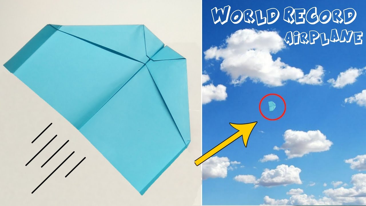 Best Paper Airplane Designs - World Record Flying Techniques | Origami ...