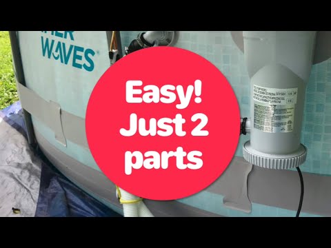Summer Waves to Intex Sand Filter with just 2 parts!