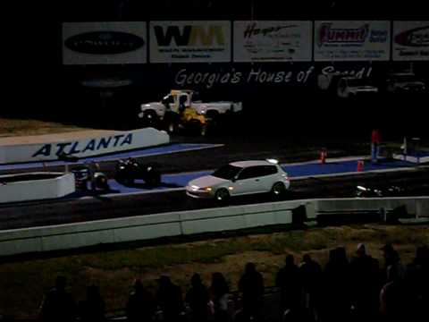stock b20 hatch vs. stock b20 Integra... Run 2
