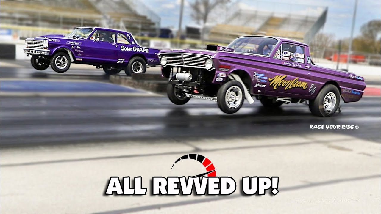 Ford Ranchero and Chevy Nova Gassers Line Up for Classic Drag Race ...