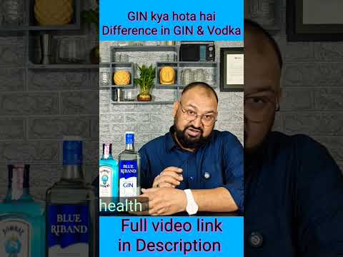 What is GIN | Difference in GIN & Vodka @nilgirikashyap #gin #vodka #cocktail #review