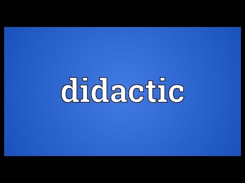 Didactic Meaning