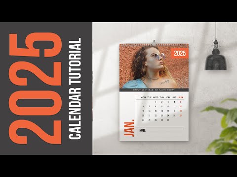 2025 Wall Calendar Design In Adobe Illustrator Tutorial