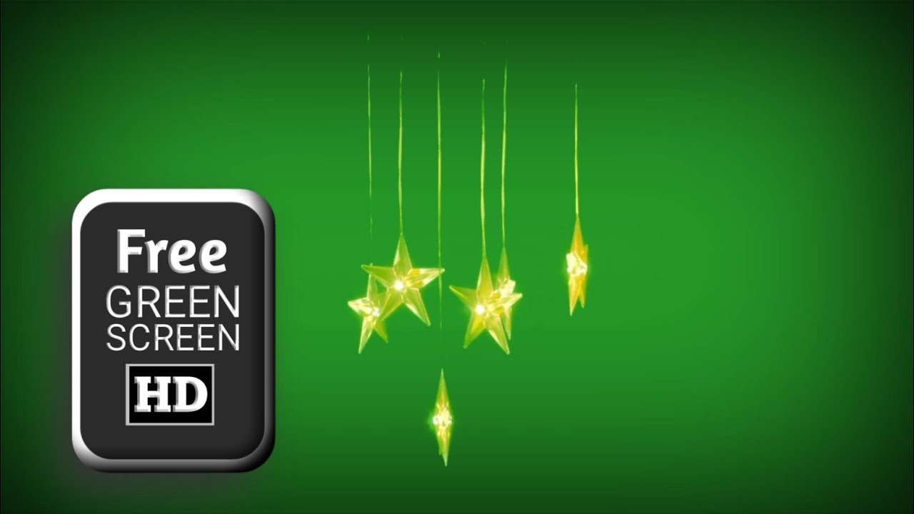 Golden star green screen video effects | Green screen star falling | star effect green screen