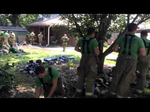 DeKalb County Georgia Fire Training Exercise in Medlock Park