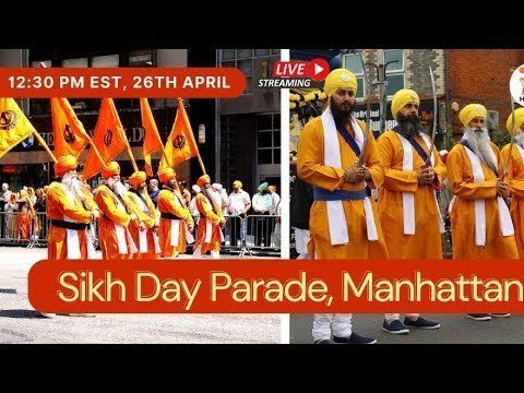 LIVE Sikh Day Parade Manhattan, NYC. 26 April 2025