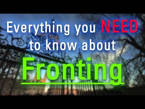 How Does Fronting Look? | What is Fronting? | How to Say Fronting in English?