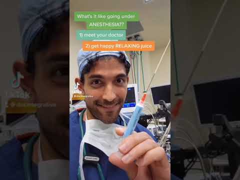 What Anesthesia is like/what to expect before surgery #shorts