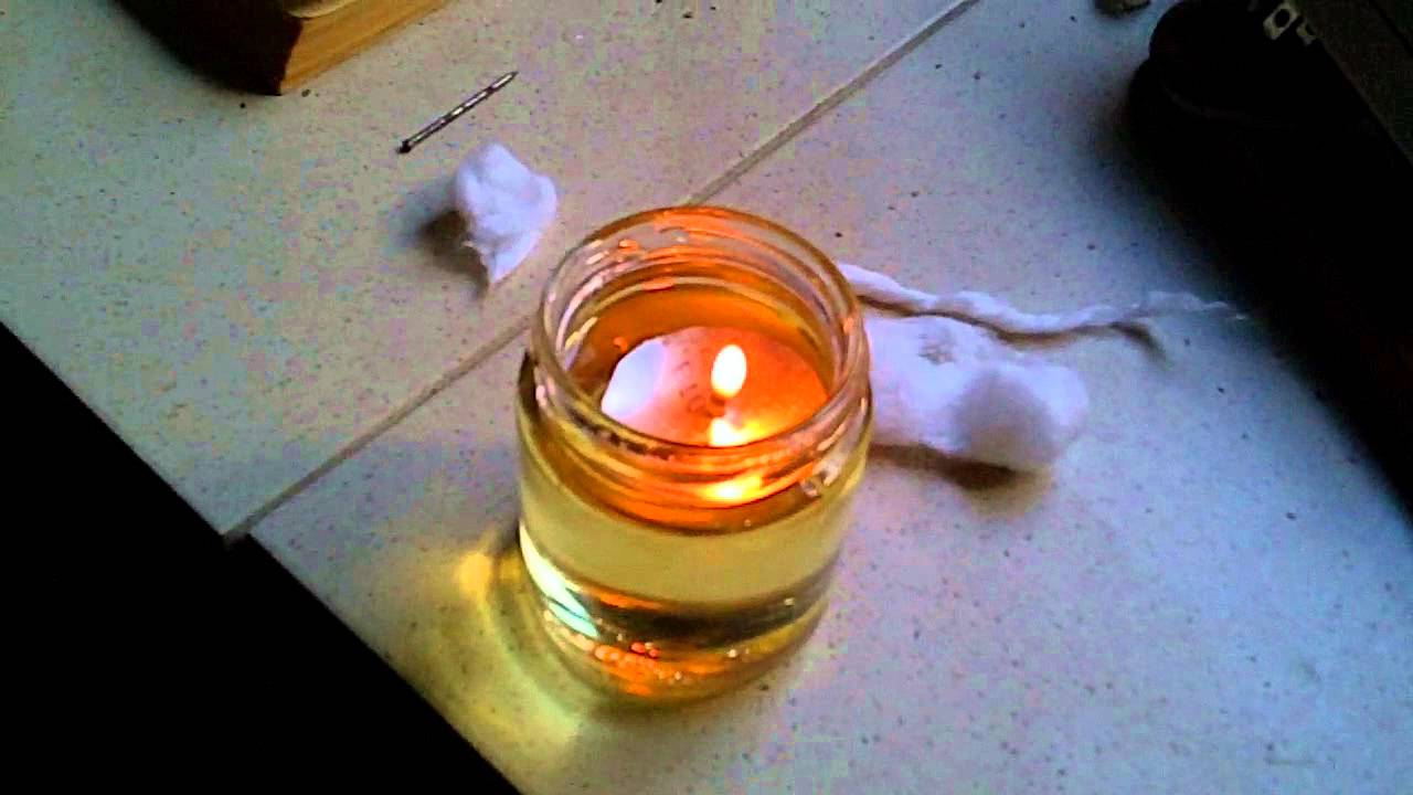 DIY Floating Oil Candle using Vegetable Oil