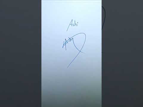 Ashi name #sign #signature #a #ashi #name signature