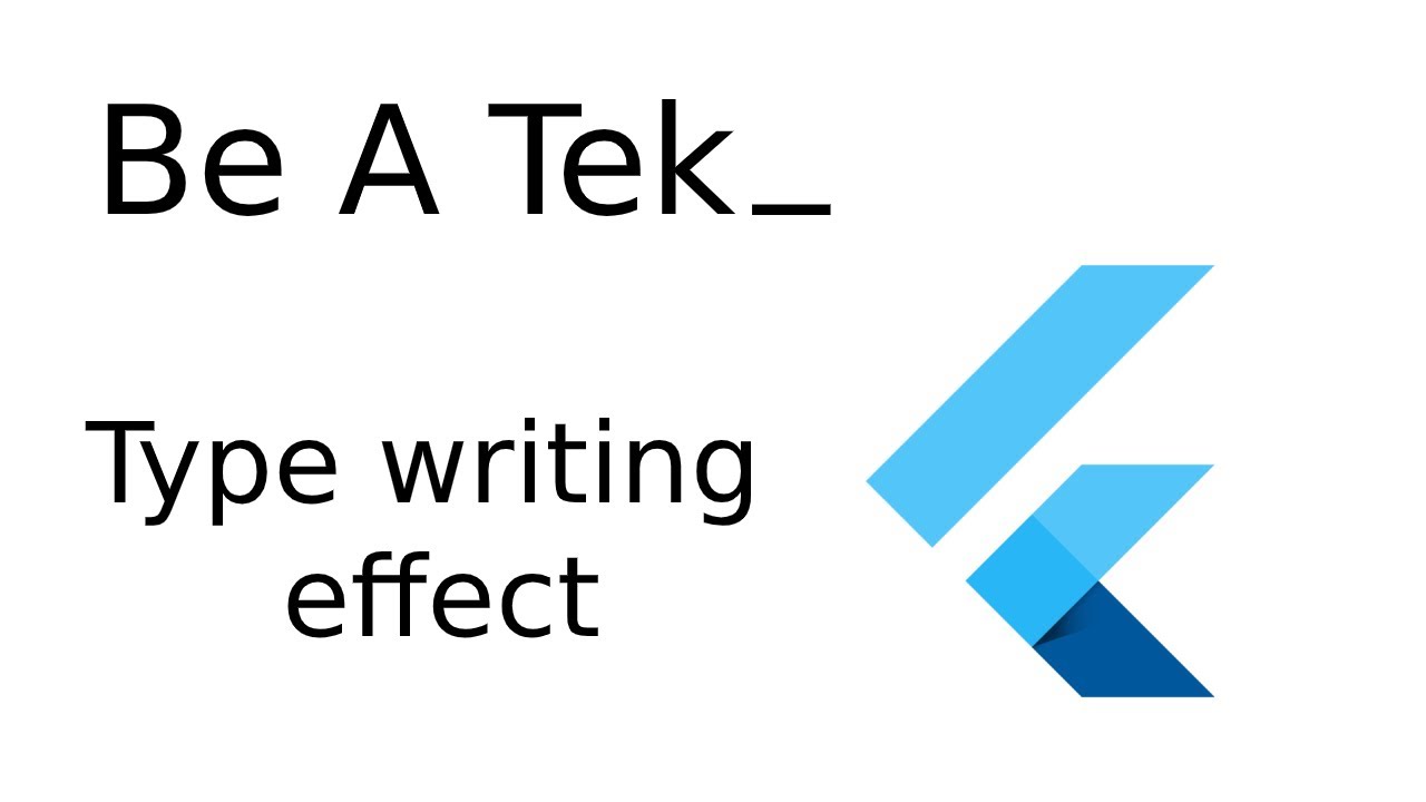 Typewriter effect using Flutter