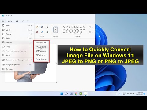 How to Convert Image File to PNG or JPEG on Windows 11 | without Using Any Software