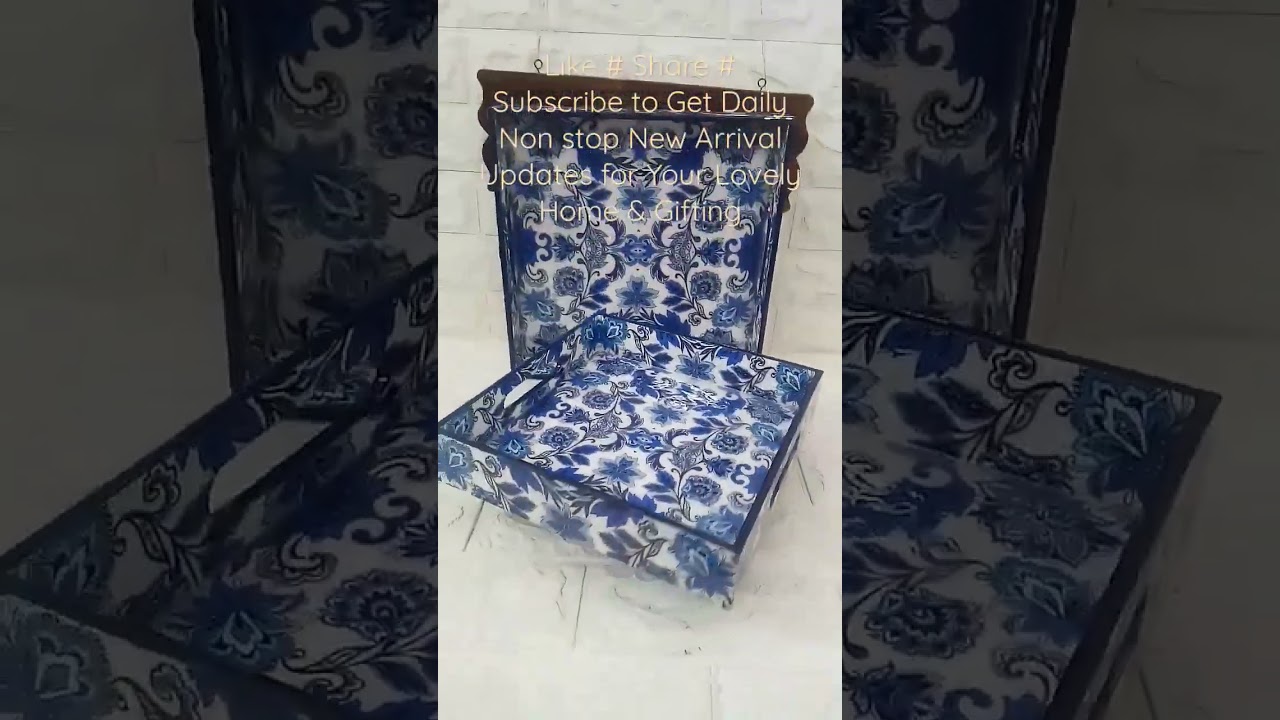 MDF digital Print Serving Tray-Set of 2 @www.homezdecorindia.com wtsp@9971082819 #shorts#shortvideo