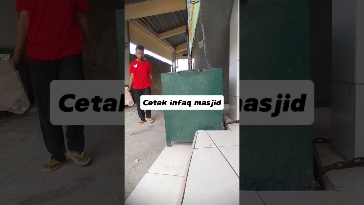 Proses pencetakan kotak infaq masjid ✨
