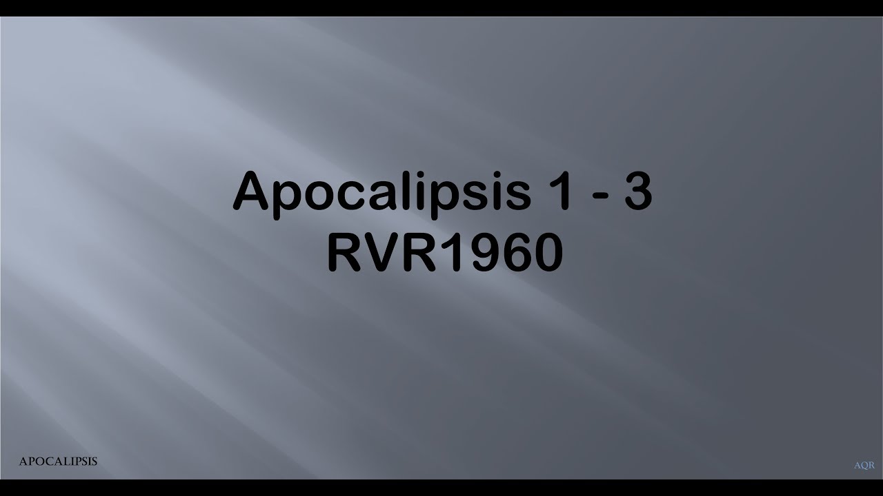 La Biblia en un año/Apocalipsis 1 - 3 (Audio, Letra) Día 348