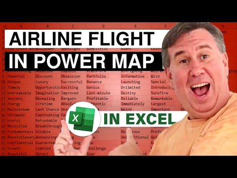 Learn Excel 2013 – “Visualize Airline Flight with GeoFlow”: Podcast #1674 | Learn Excel from MrExcel