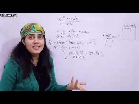 Learn C 125 w mode in File handling | C programming Tutorials - Mind Luster