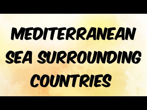 Trick To Learn, Remember Mediterranean Sea Surrounding Countries|| URDU, HINDI || Competitive Exams