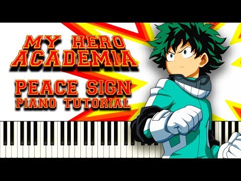Peace Sign (OP 2 from My Hero Academia) – Piano Tutorial | Sheet Music Boss