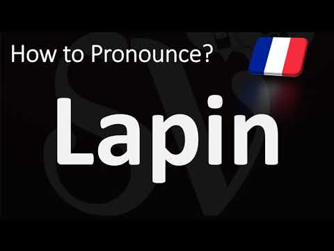 How to Say RABBIT in French? | Pronounce LAPIN