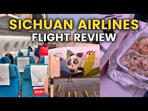 Sichuan Airline Flight Review A350, Economy Flight from Australia to Chengdu China, Meals and more!