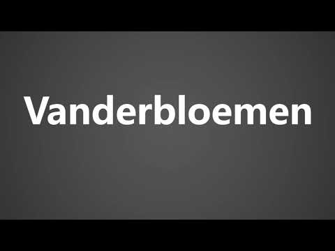 How To Pronounce Vanderbloemen