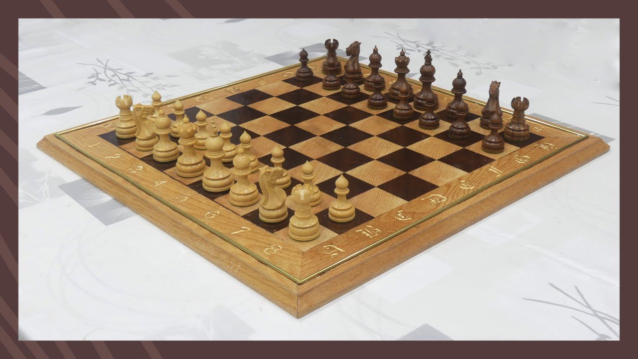 DIY Chessboard with Gold Leaf Letters & Numbers