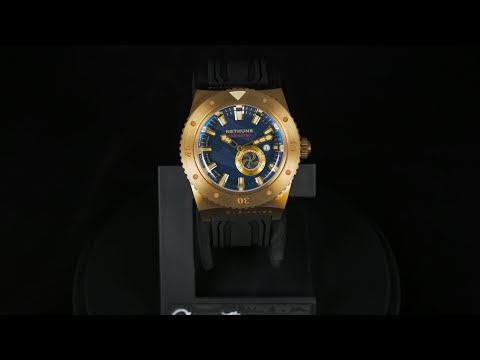 Nethuns Sub Abyss Bronze Automatic Men's Diver Watch 45mm Blue Dial SAB302